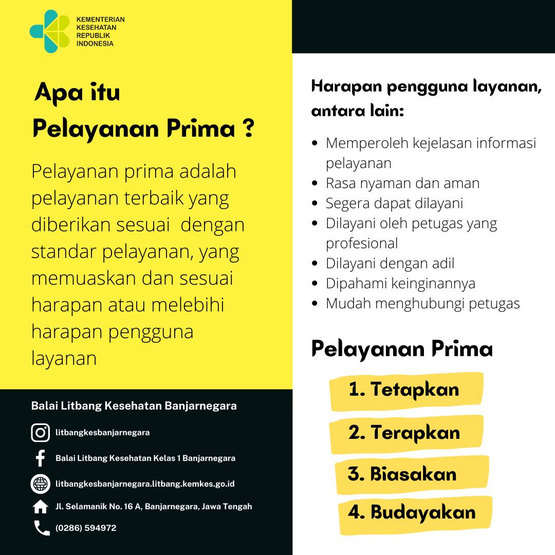 Sosialisasi Budaya Pelayanan Prima - Balai Labkesmas Banjarnegara